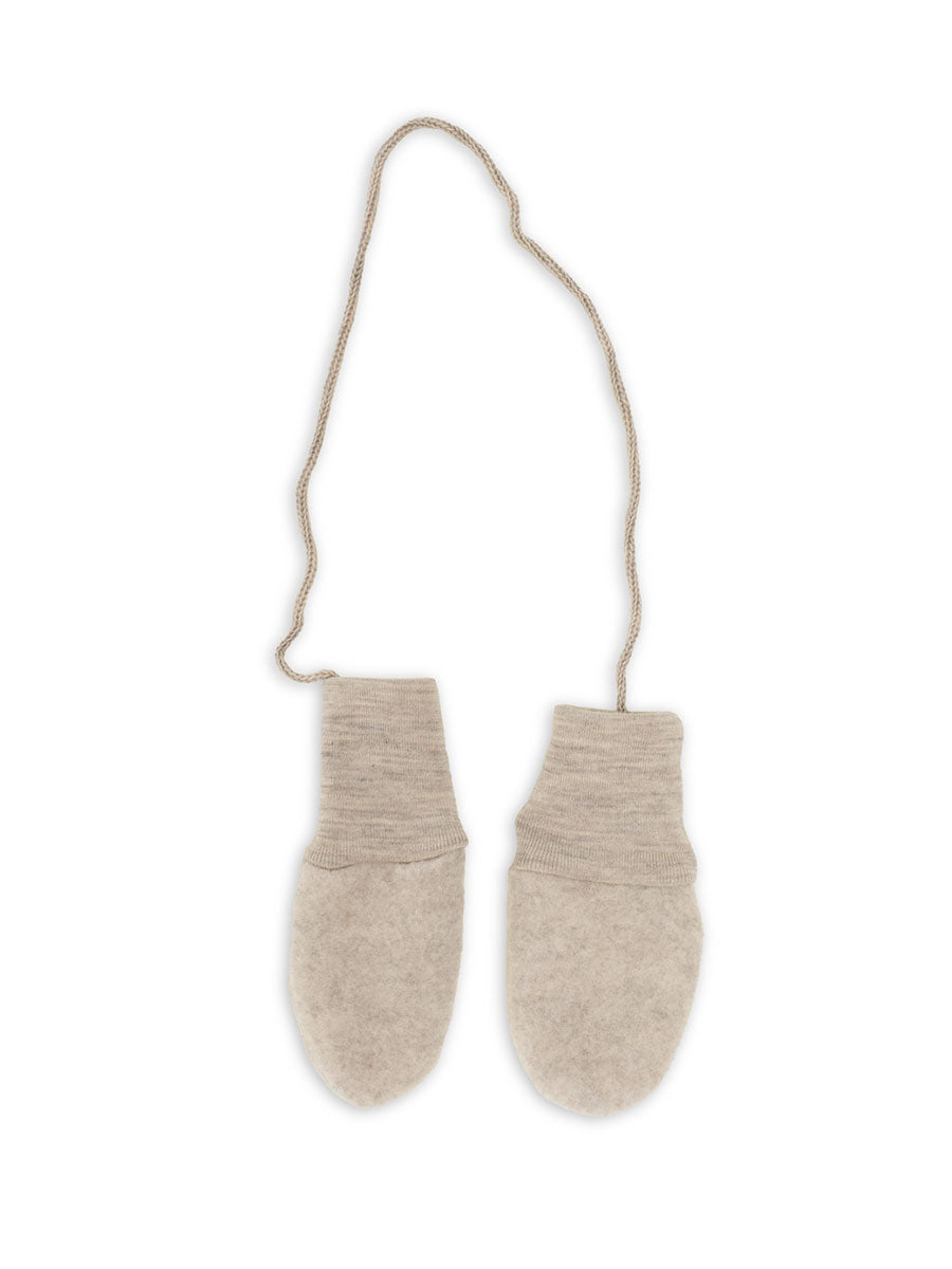 Engel vanter til baby l Sand Melange luffer i merino uld – my ...